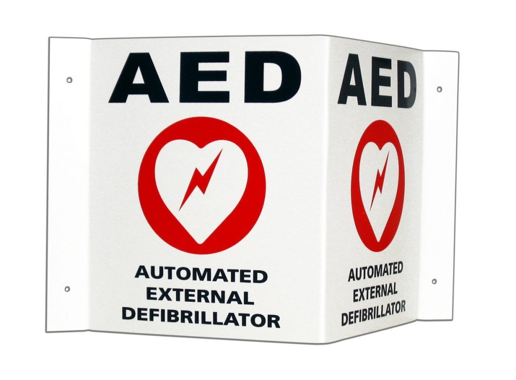 AED Wall Sign - Firstaid4u